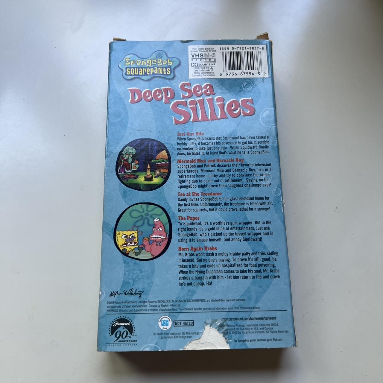 SpongeBob SquarePants Deep Sea Sillies VHS Tape 2003... - Depop