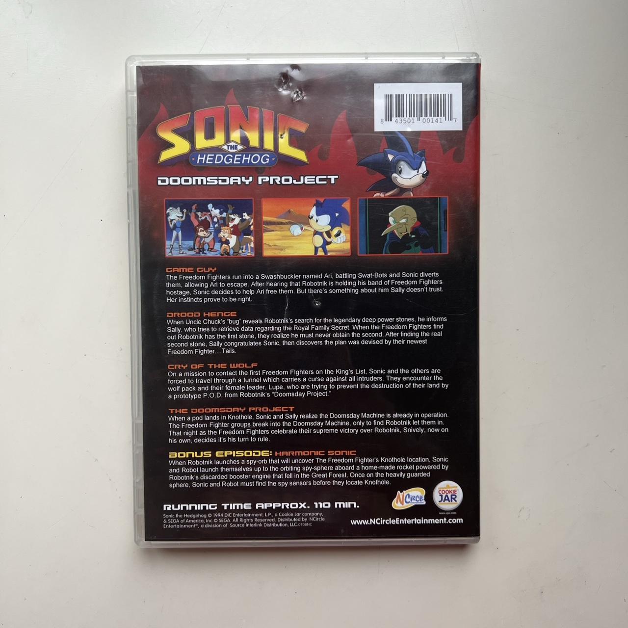 Sonic The Hedgehog Doomsday Project DVD NCircle... | Depop