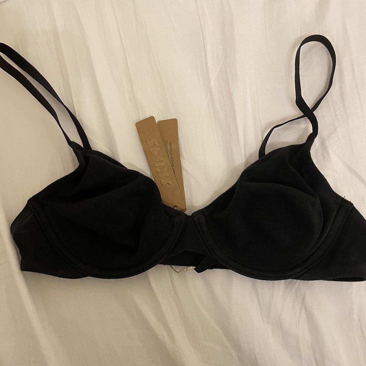 Skims Women's Black Bra | Depop