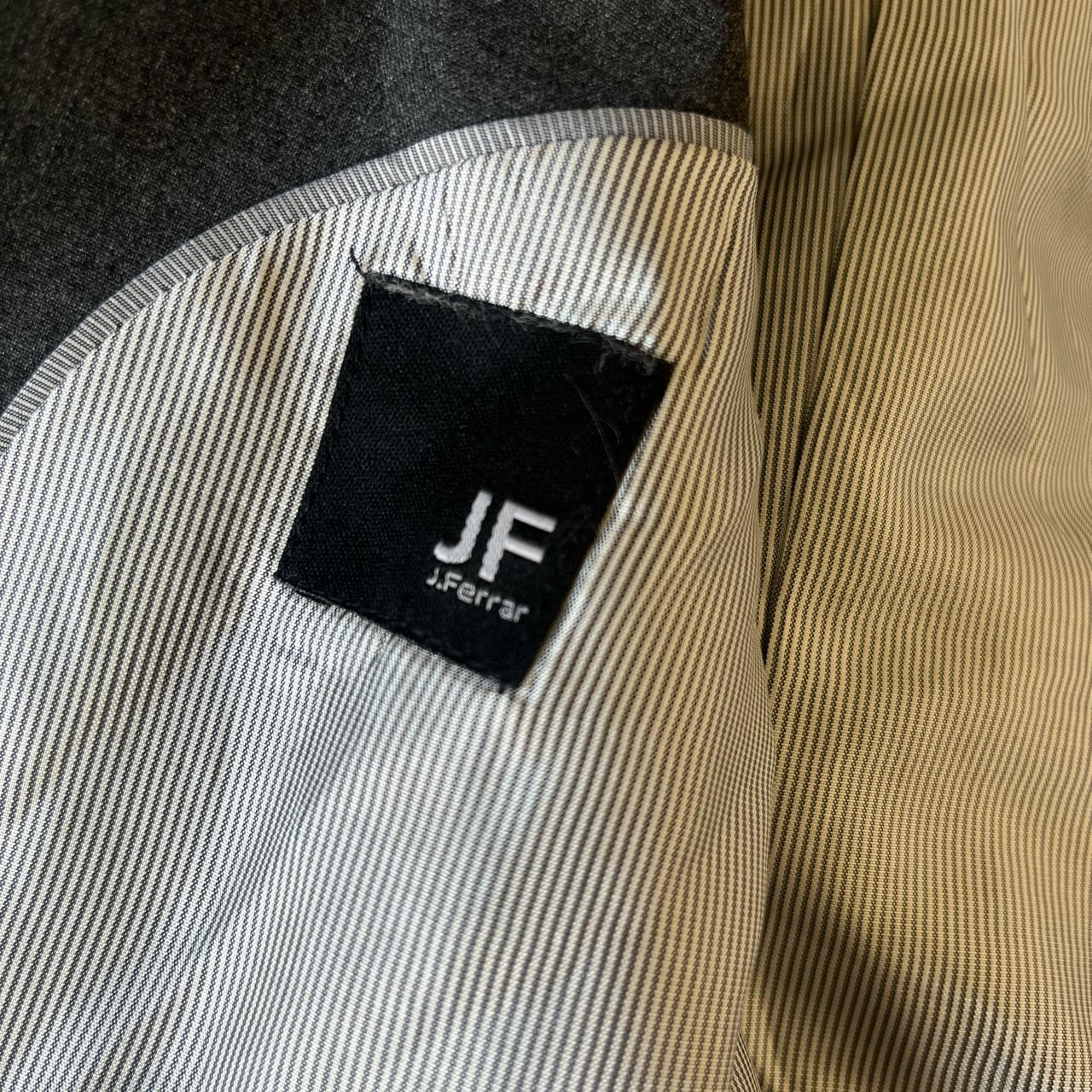 XL grey J.Ferrar blazer coat. 24 inches across pit... - Depop