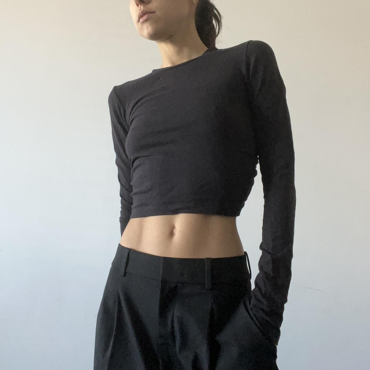 Open Back Crop Top Size Small - Depop