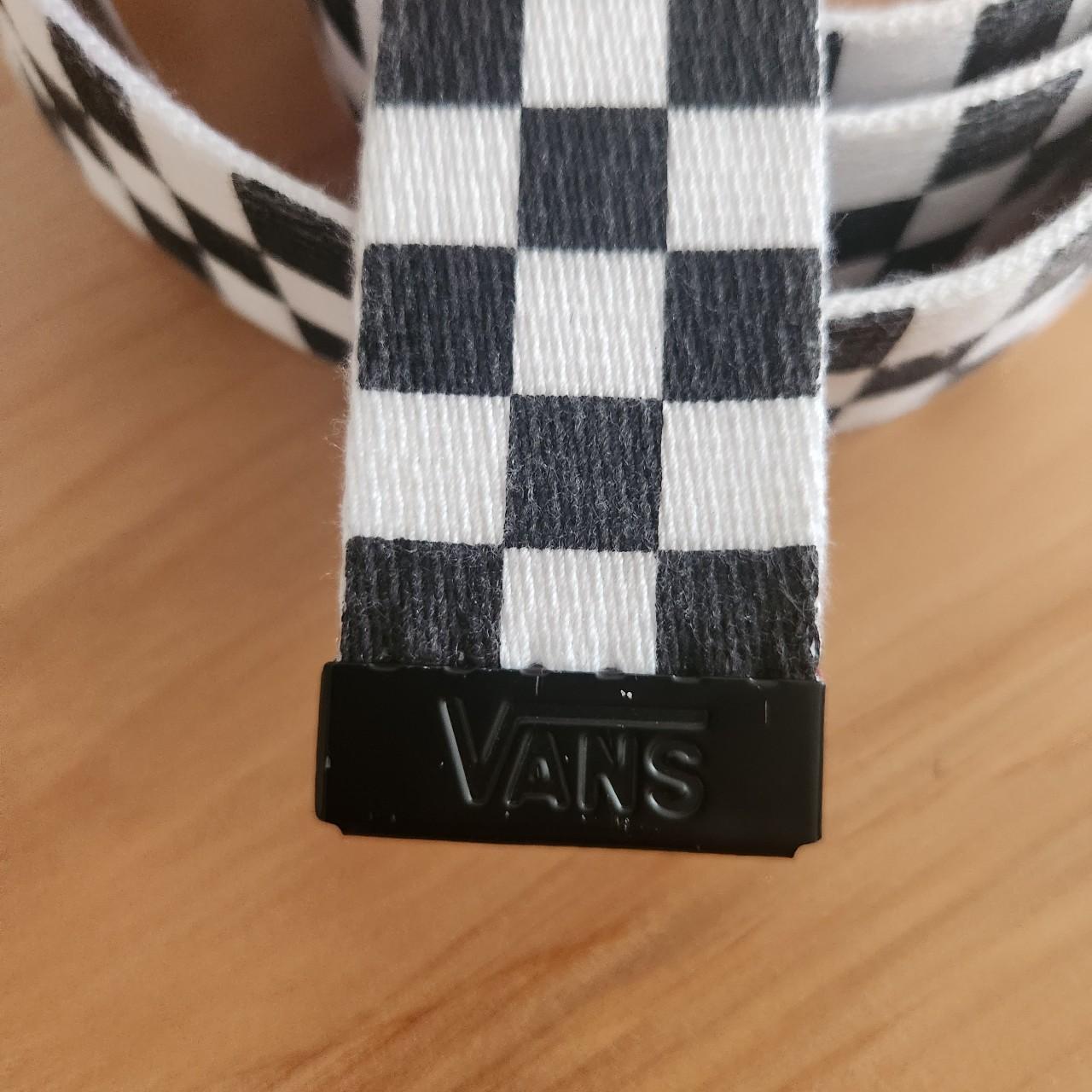 Vans black and white checkered belt. Never worn. - Depop