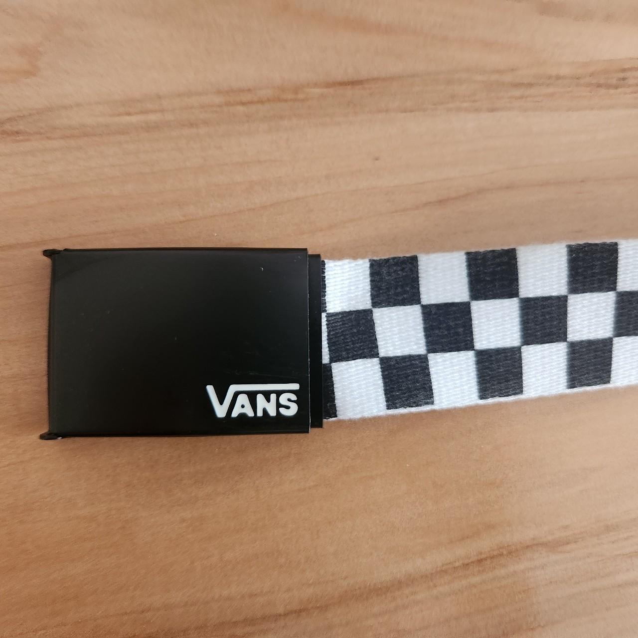 Vans black and white checkered belt. Never worn. - Depop
