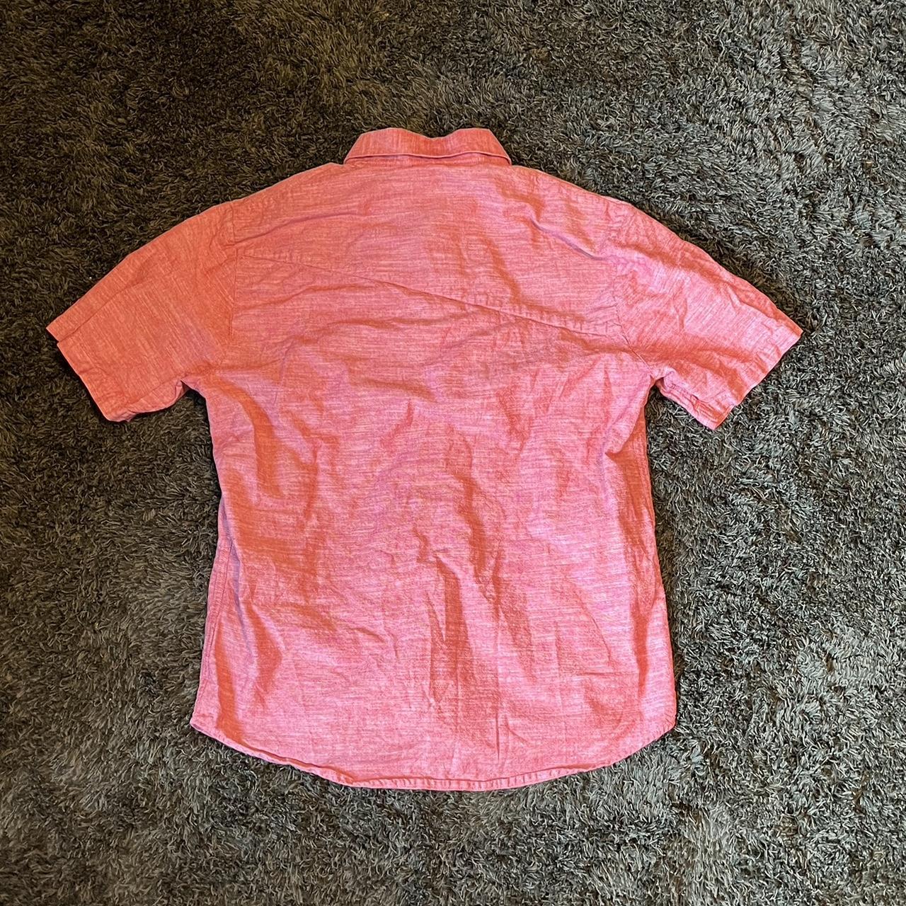 Volcom Men's Pink and Red Shirt | Depop