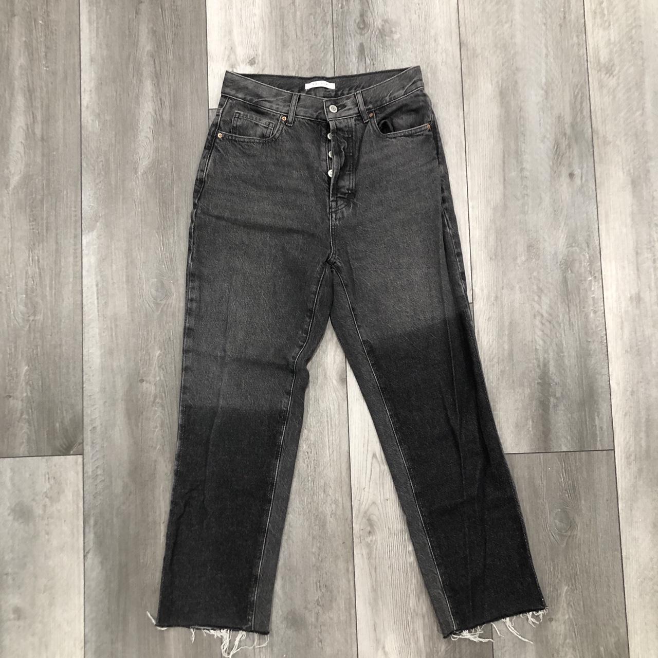 Pacsun black high rise straight jeans Good... - Depop