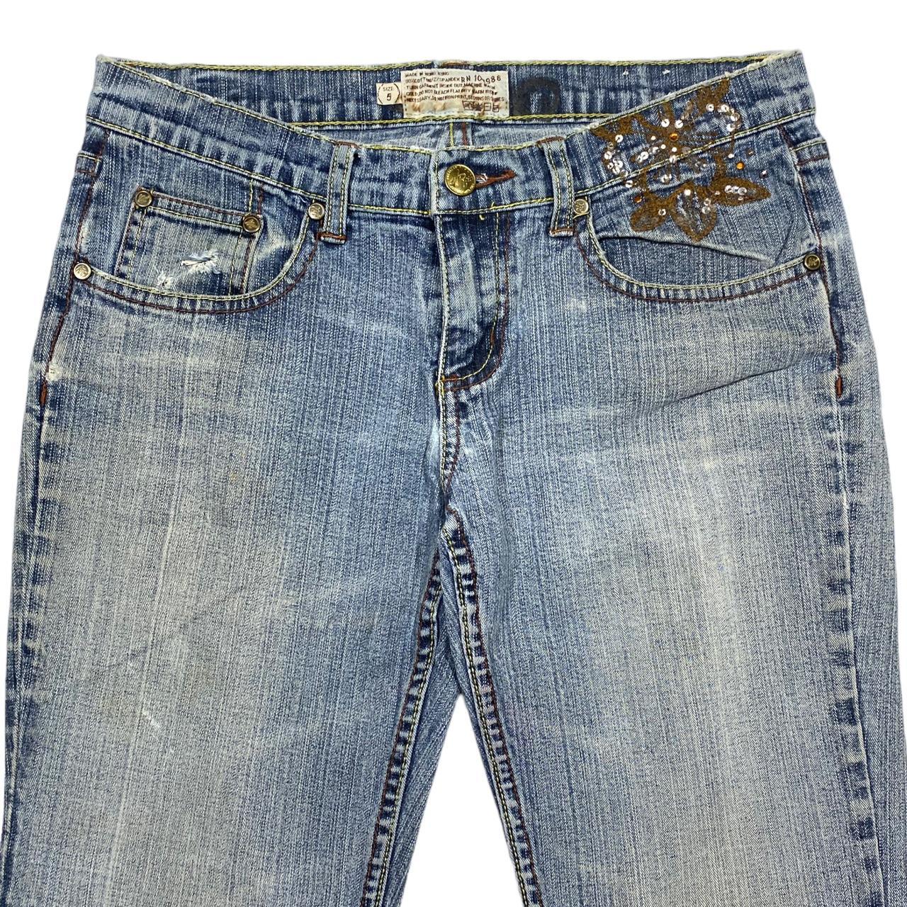 American Rag Cie Women's Blue and Brown Jeans | Depop