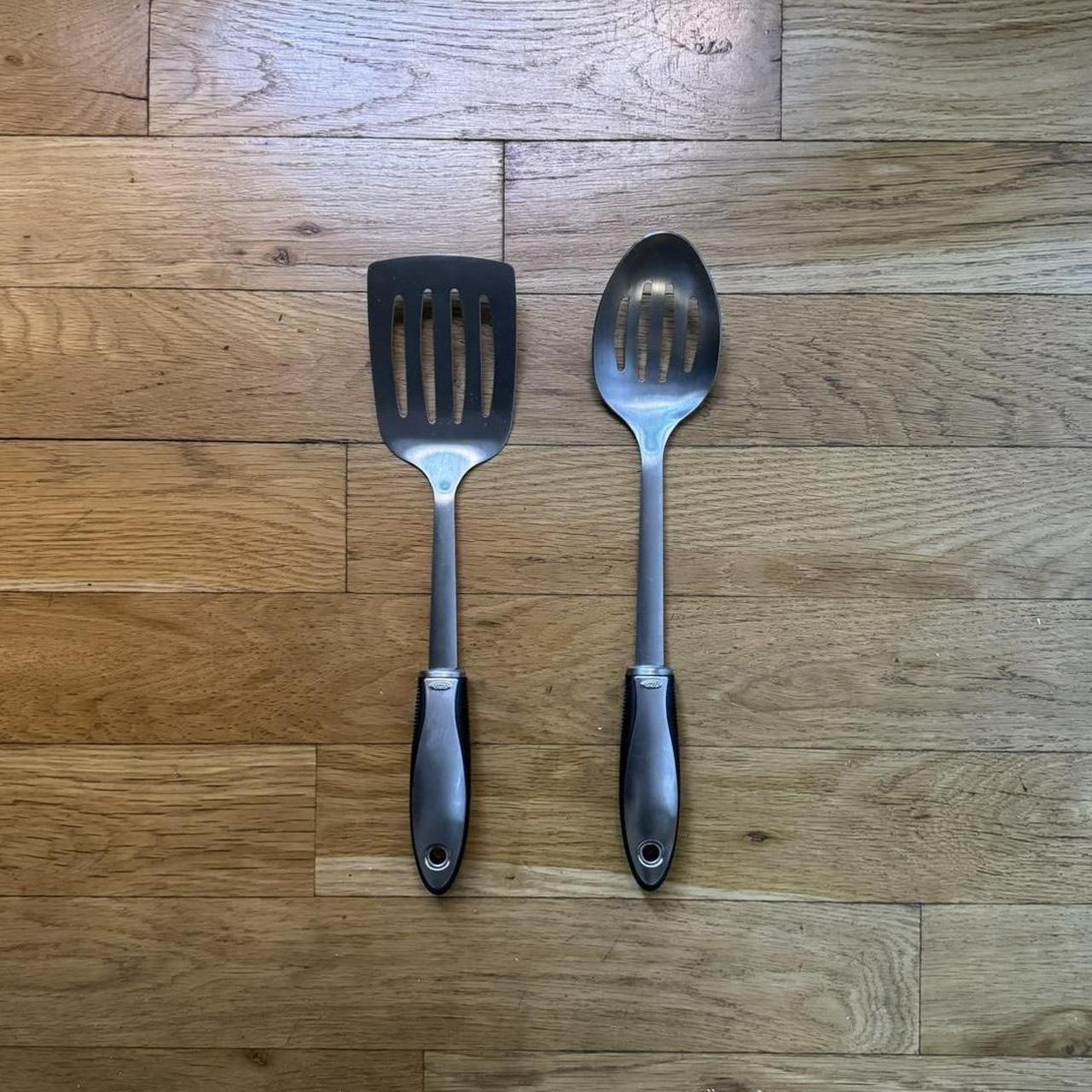 OXO Steel slotted spoon & turner bundle (O/S) is up... - Depop