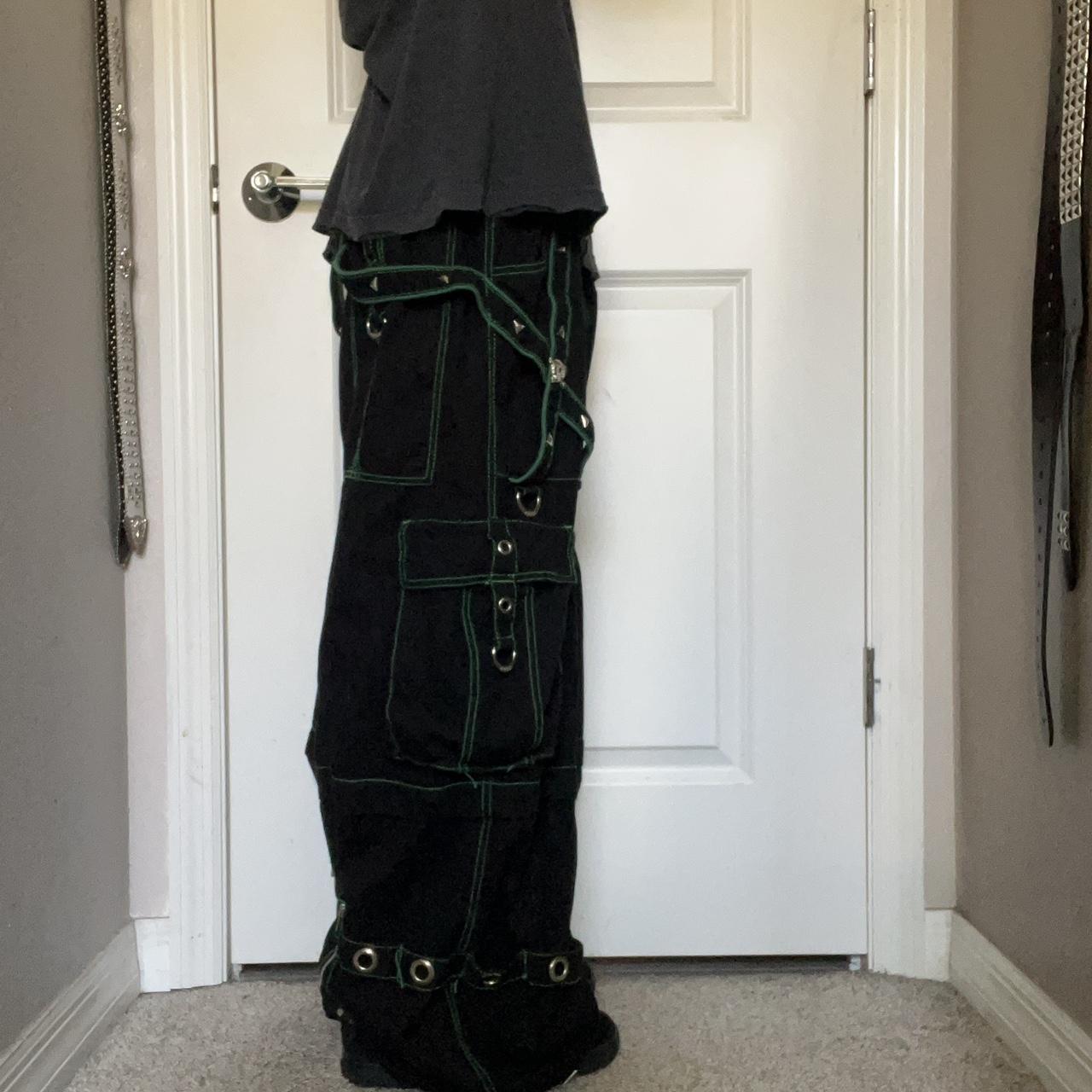 Tripp NYC Men's Green and Black Jeans | Depop