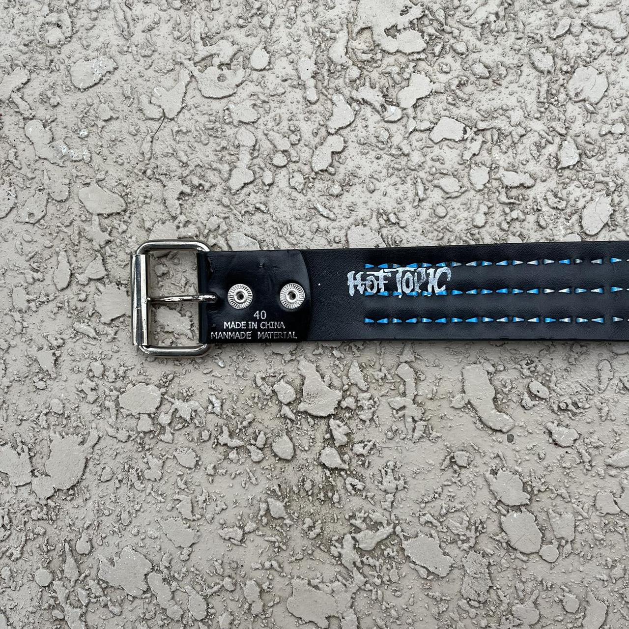 Crazy early 2000s studded hot topic belt, really... - Depop