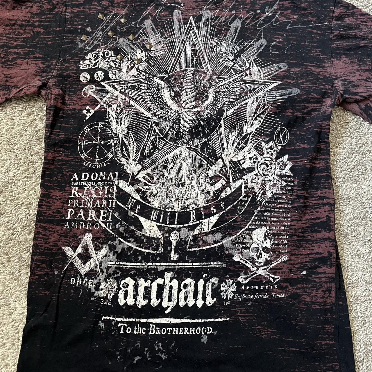 Super sick y2k archaic tee, dm me with any... - Depop