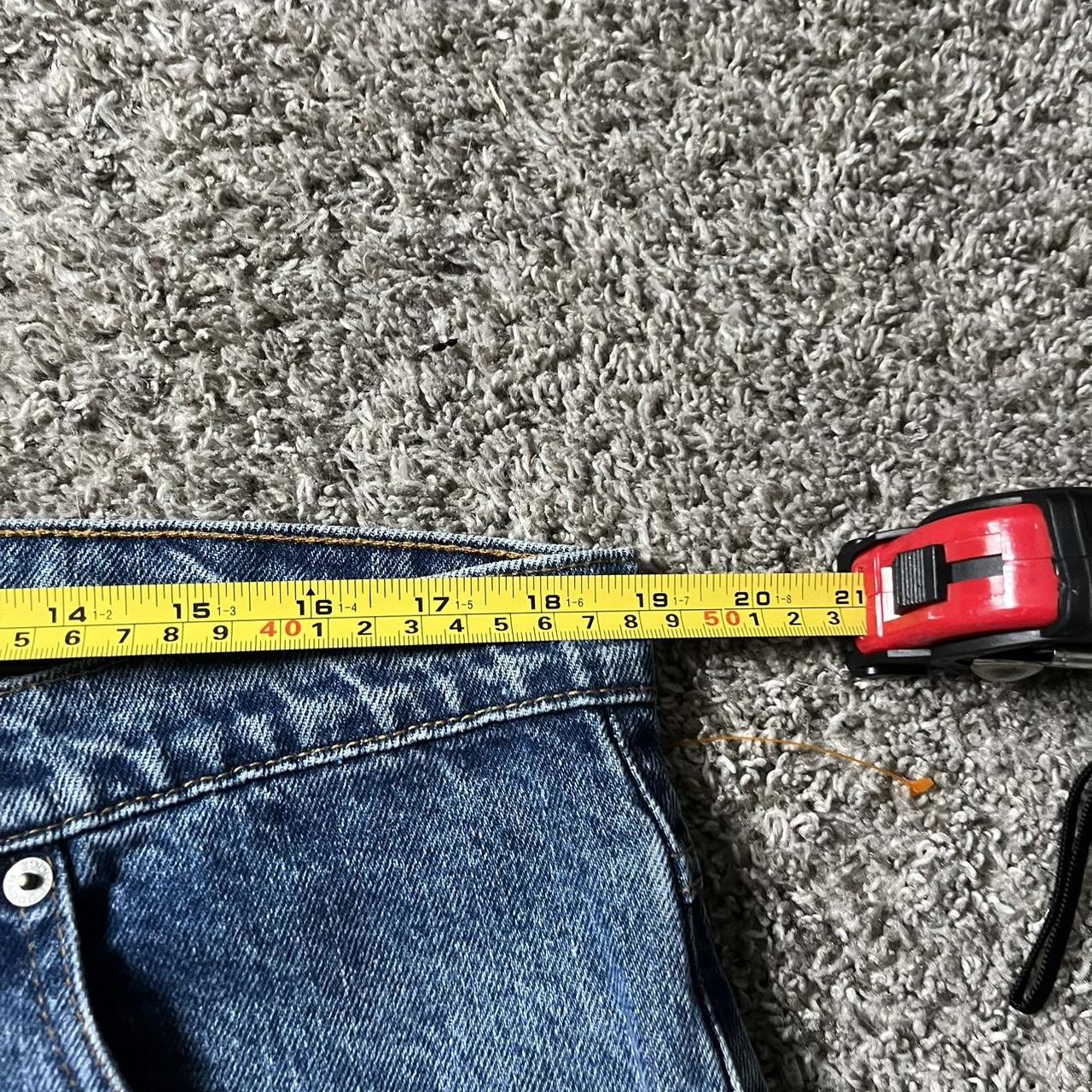 Insanely baggy pair of vintage badge jeans, dm me... - Depop