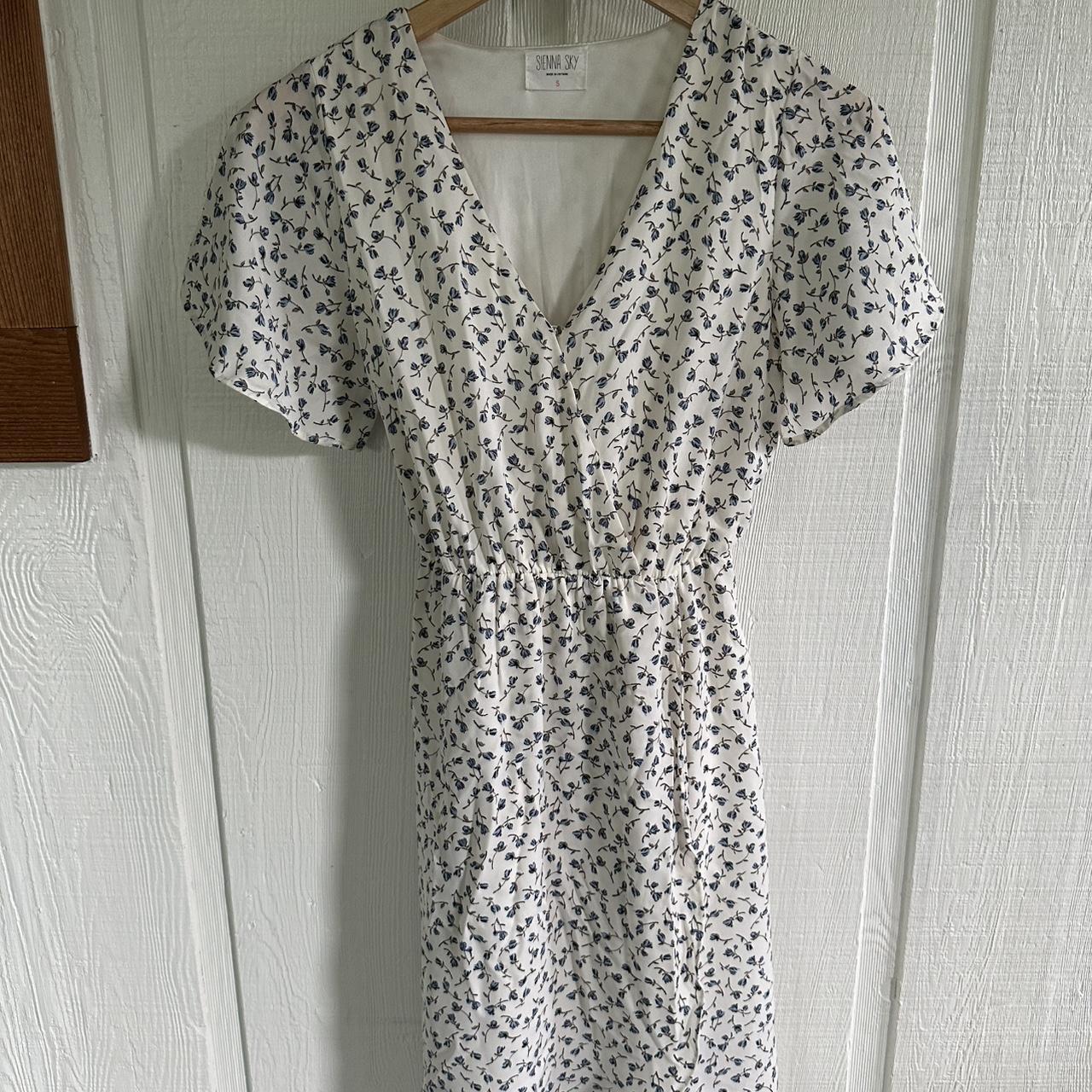 Sienna Sky Floral Cottagecore Midi Dress. Embrace... | Depop