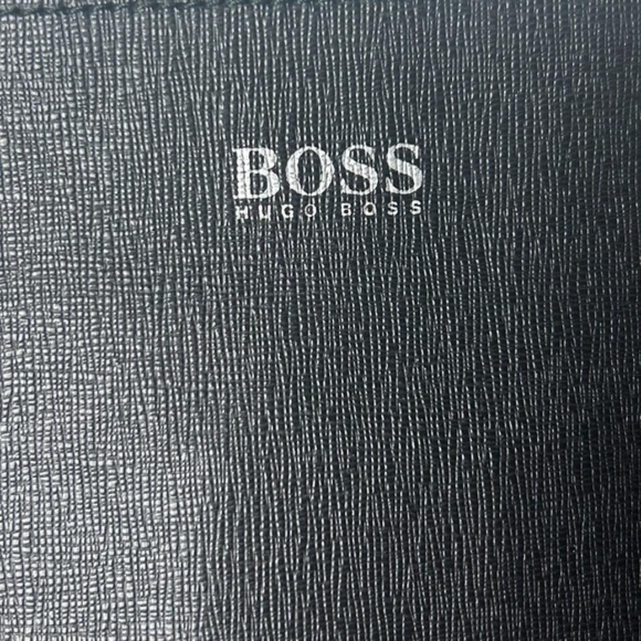 Boss Hugo Boss portfolio document leather clutch... - Depop