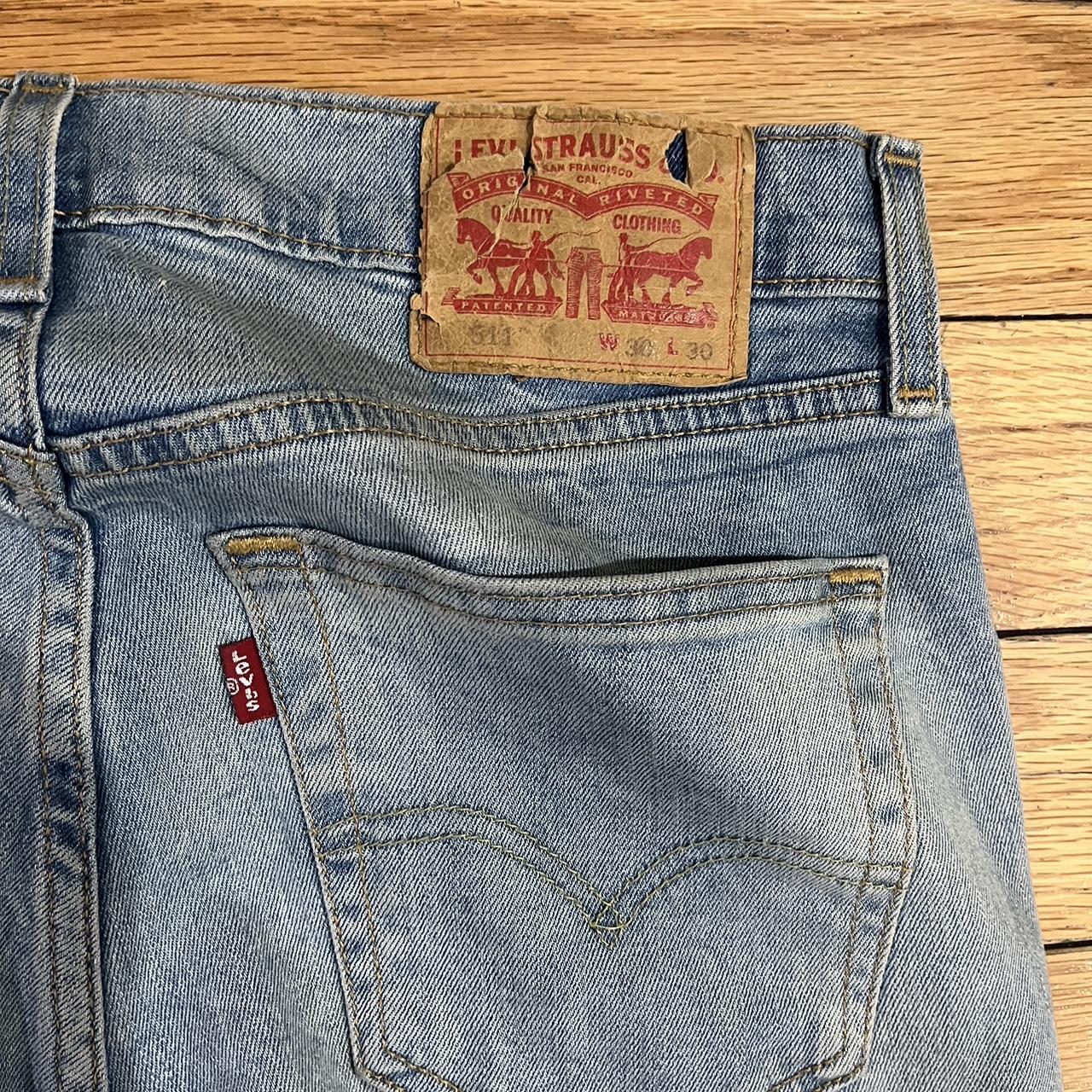 Beautiful Levi 511 Light Blue wash Size 30x30 fit a... - Depop
