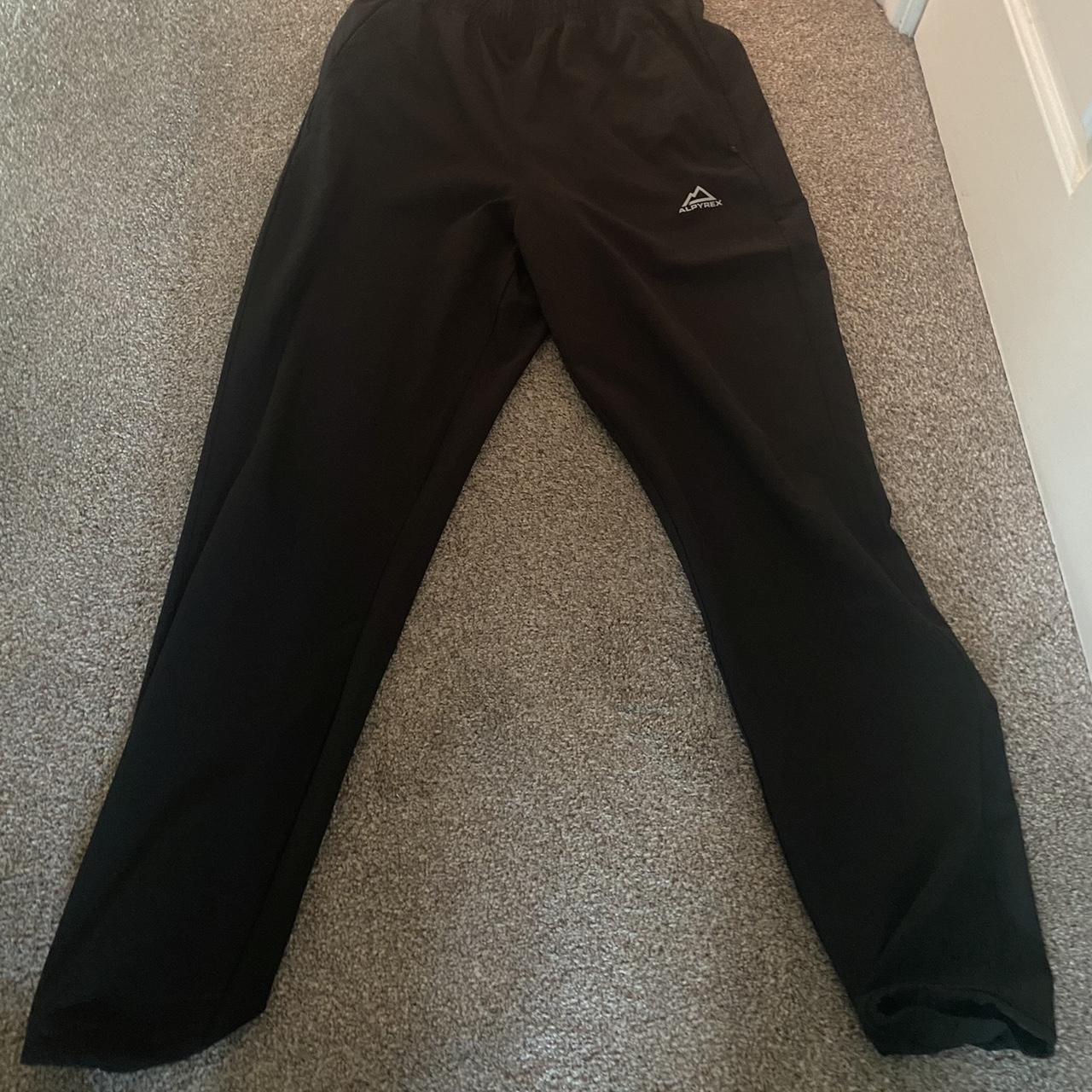 black alpyrex pants size-small never worn new... - Depop