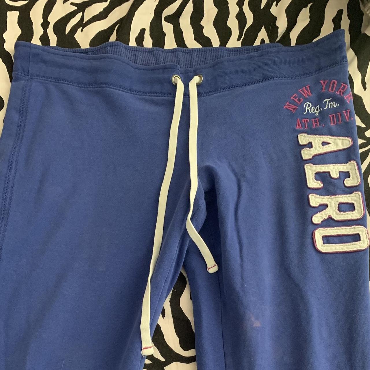 old aero flare sweats. there’s a bleach stain on the... - Depop