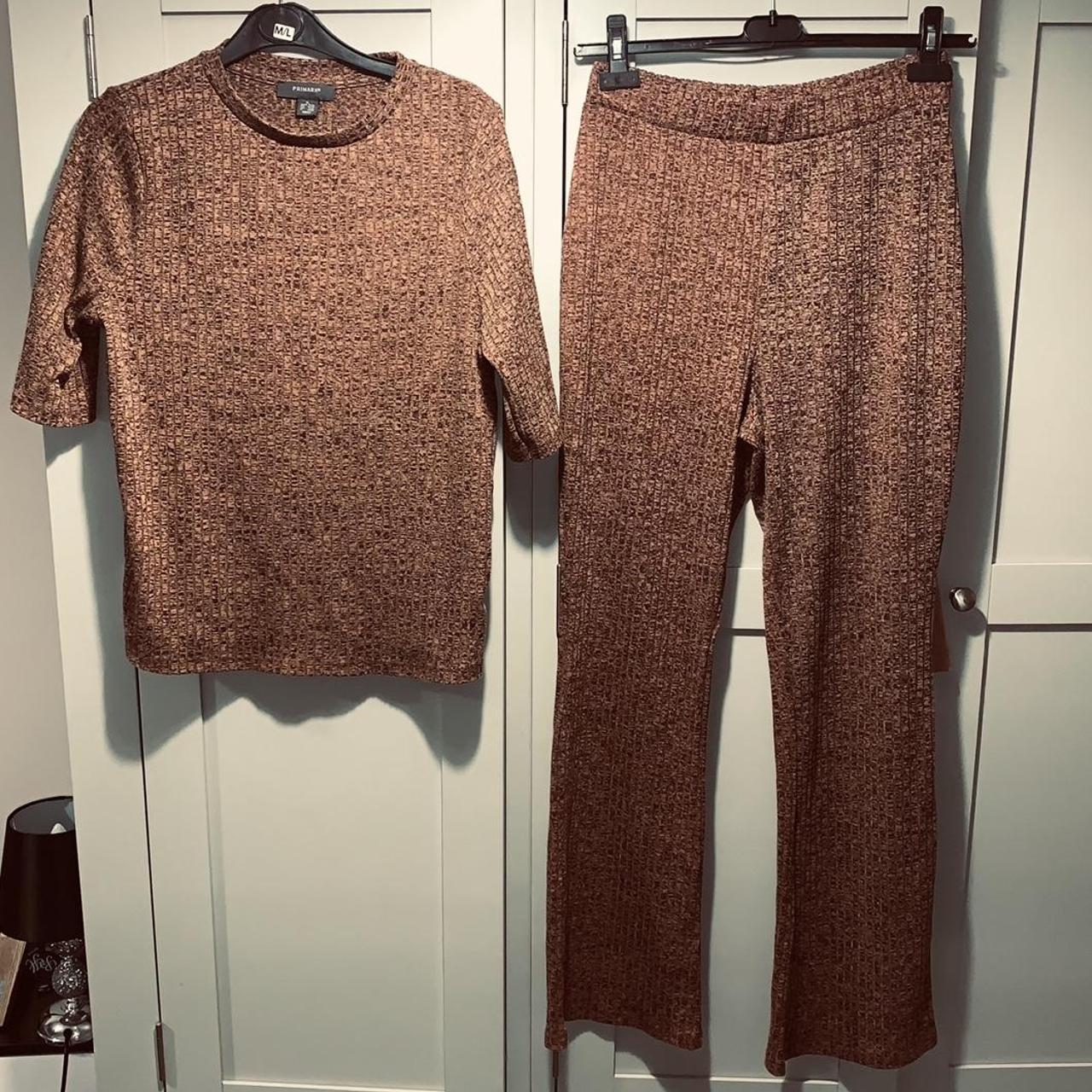 2 piece set coord in a rust / brown colour Size 12... - Depop