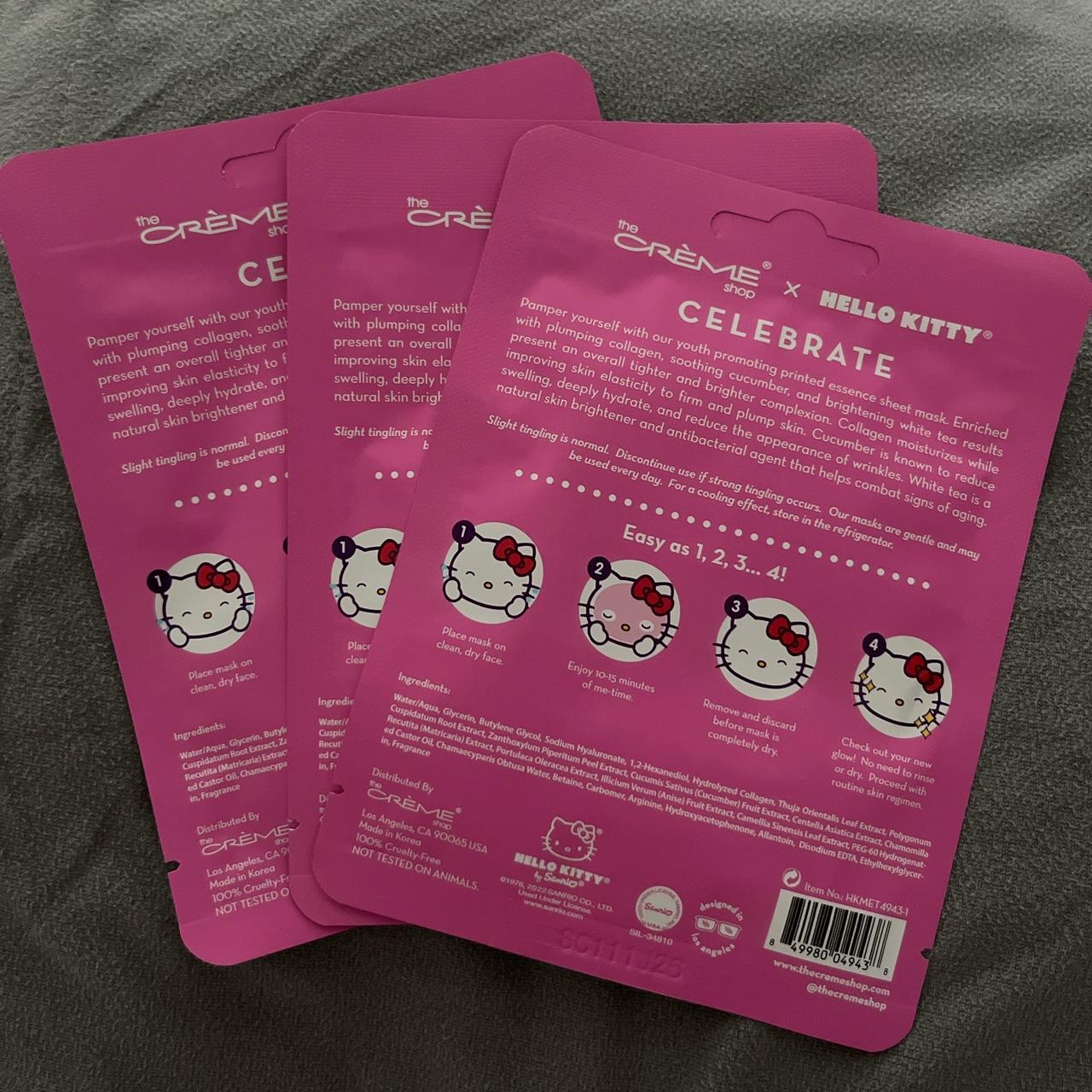 The Crème Shop x Hello Kitty Celebrate sheet mask... - Depop