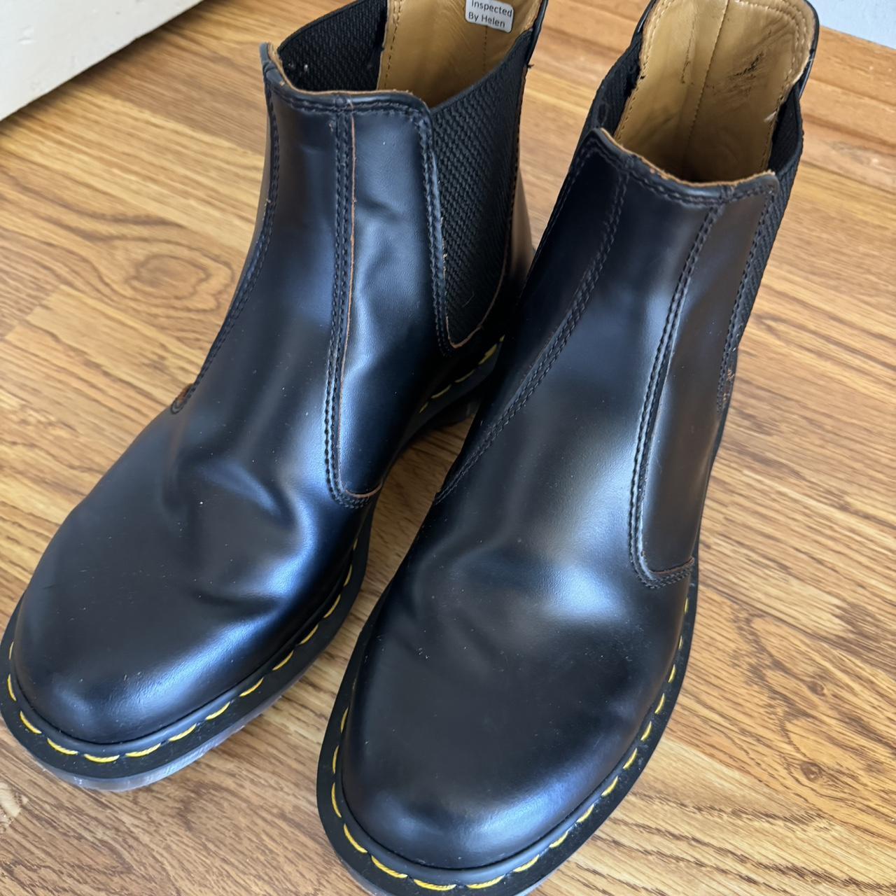 Doc Marten 2976 vintage Chelsea boot in black. Made... - Depop