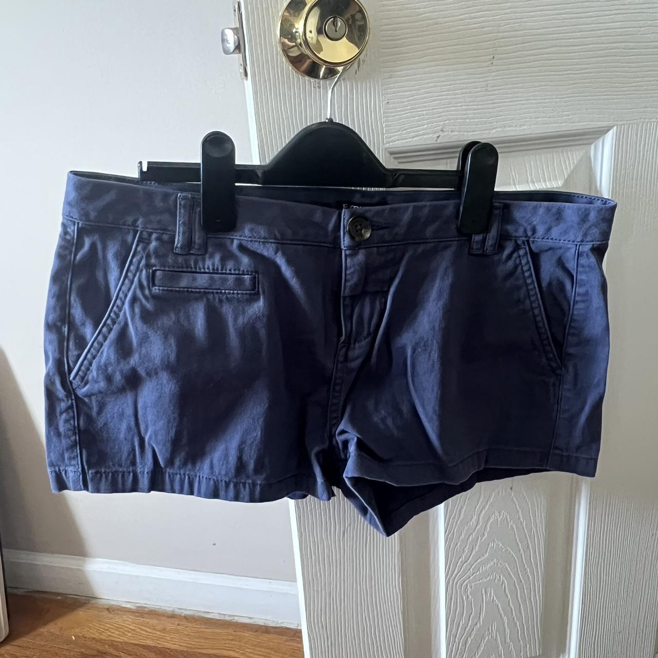 EXPRESS Blue Low-Rise Shorts - Depop