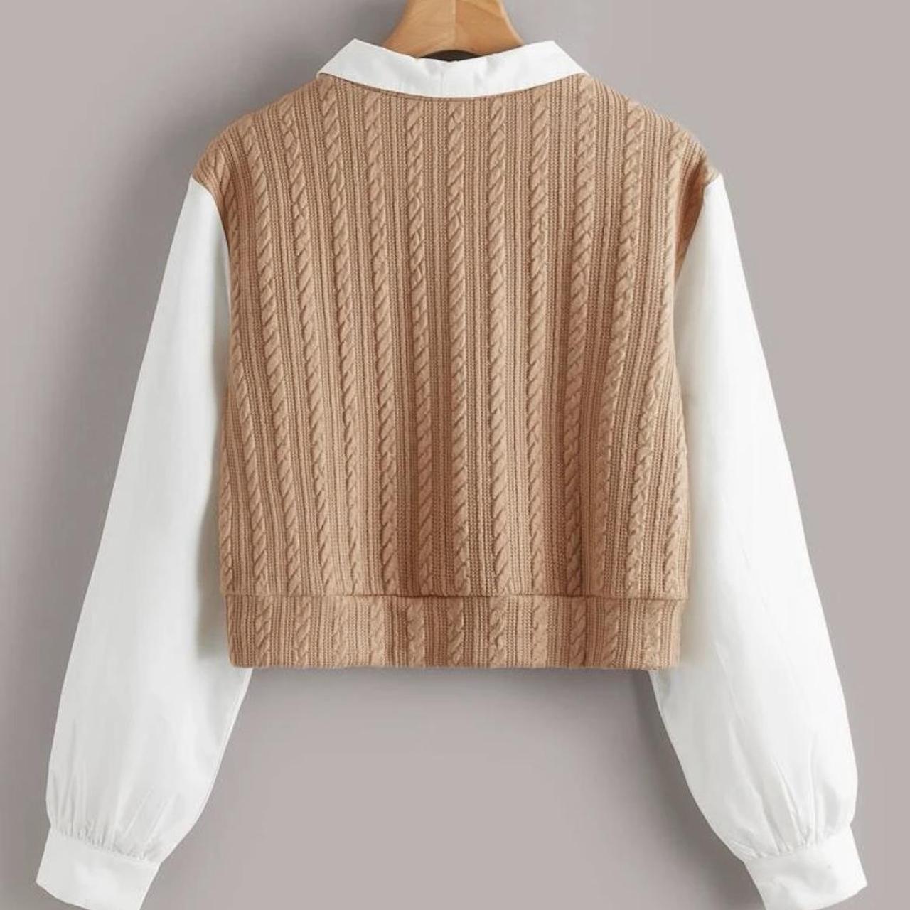 SHEIN XS CABLE KNIT JUMPER #formal #jumper #autumn... - Depop