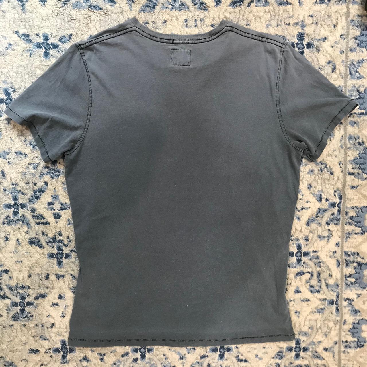 Abercrombie & Fitch Men's Orange and Navy T-shirt | Depop