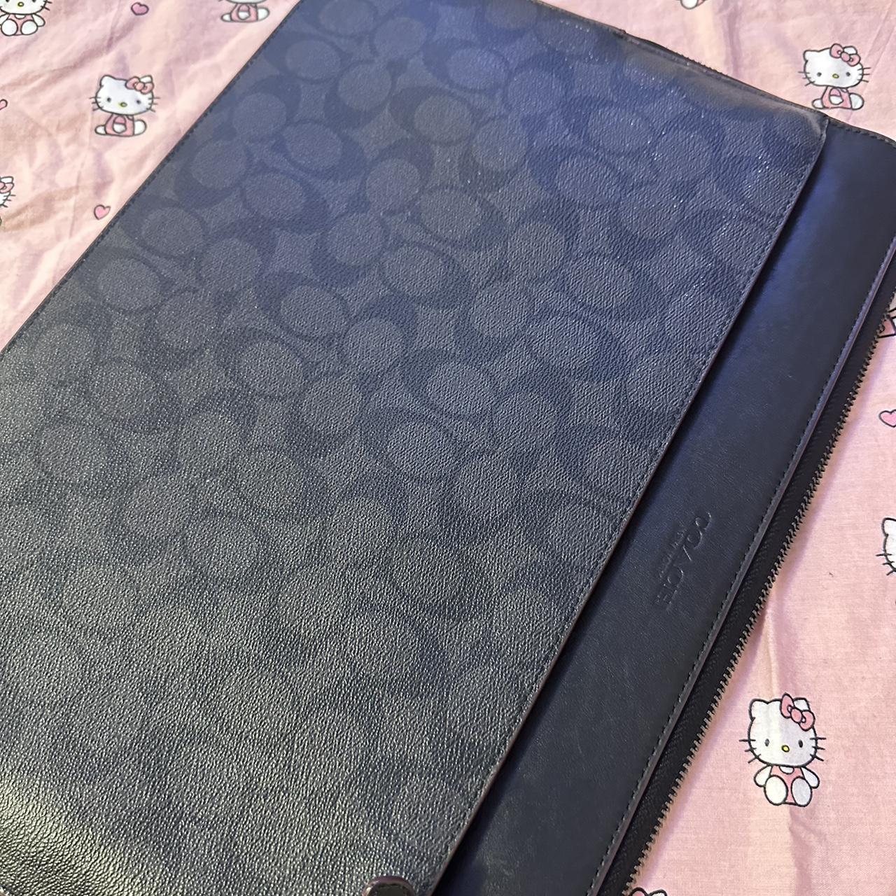 Coach computer case in signature canvas, fits a 15’’... - Depop