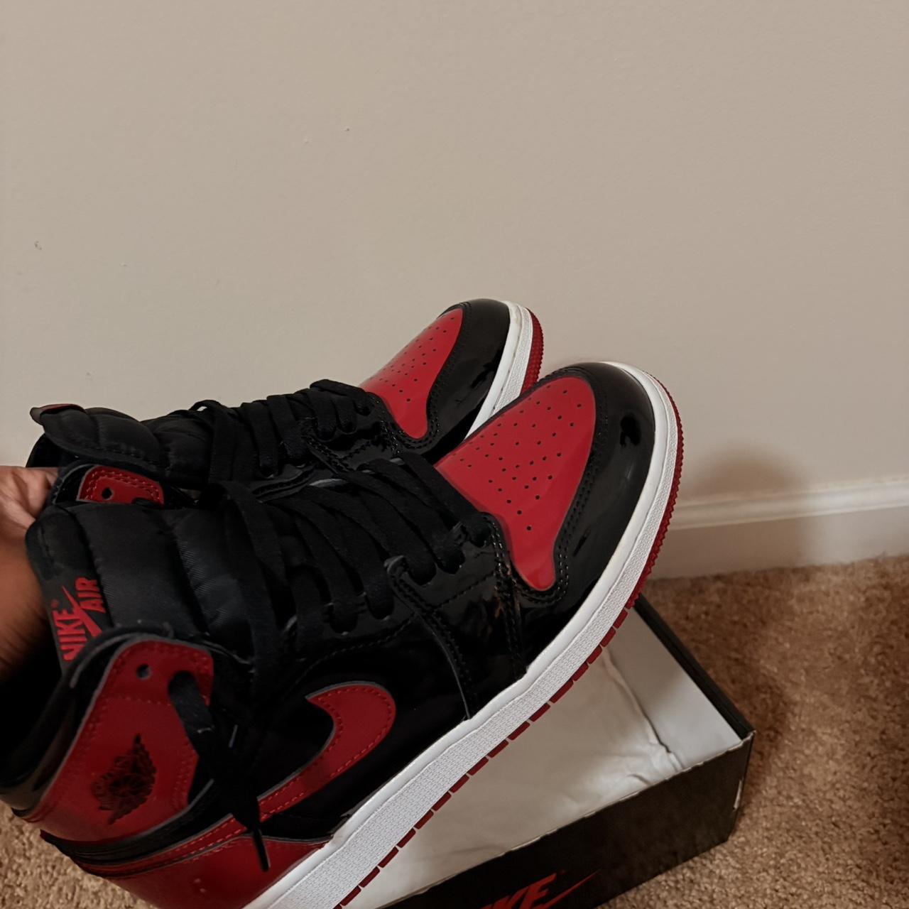 Jordan patent bread leather 1’s they shoes have... | Depop