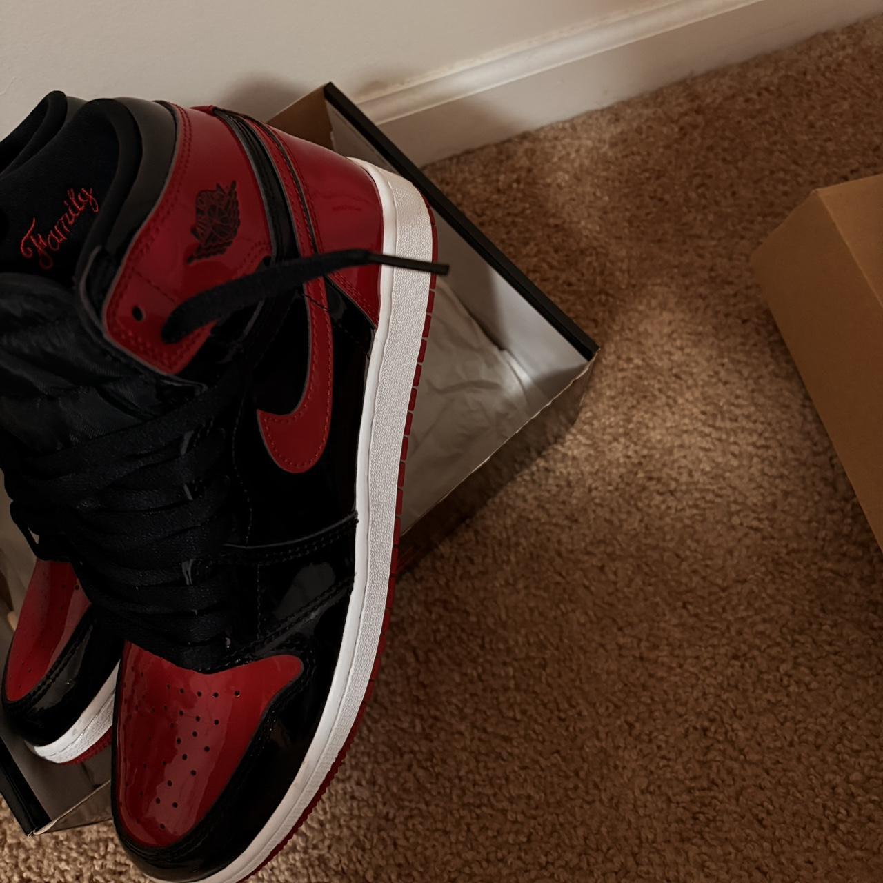 Jordan patent bread leather 1’s they shoes have... | Depop
