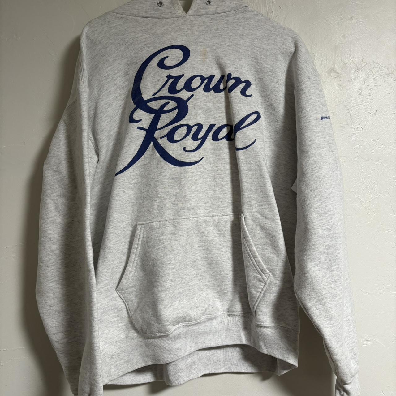 Crown Royal Hoodie Size L Small stain as shown and... - Depop