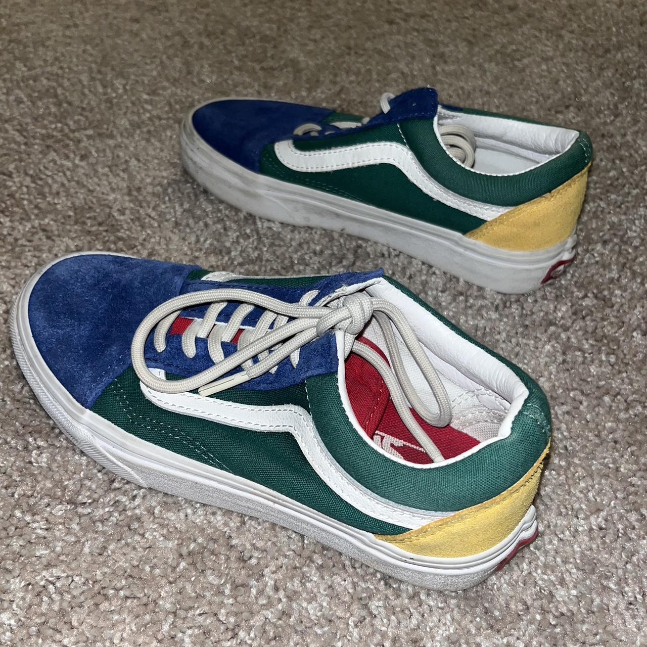 color block vans Men's size 4 Women's size 5.5... - Depop