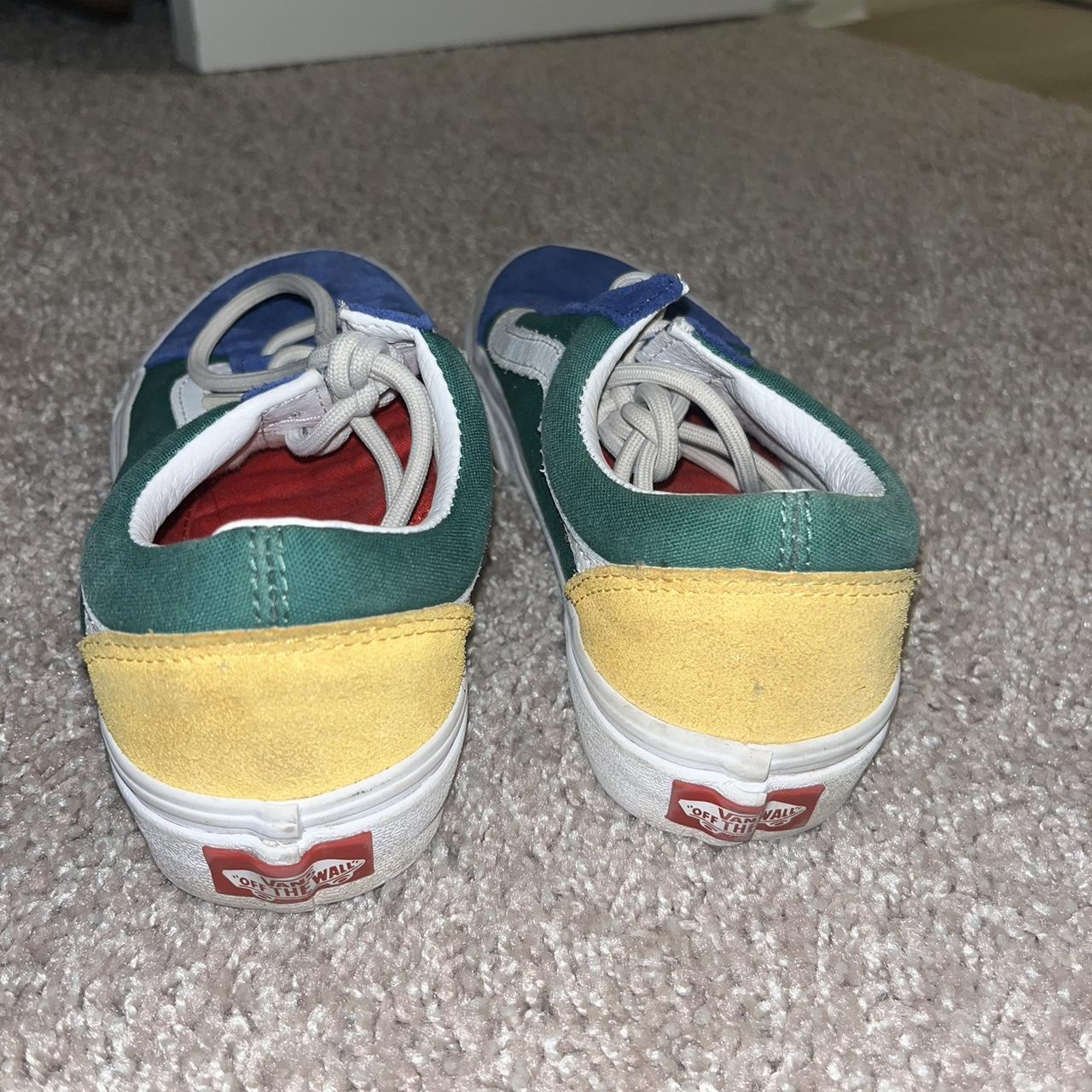 color block vans Men's size 4 Women's size 5.5... - Depop