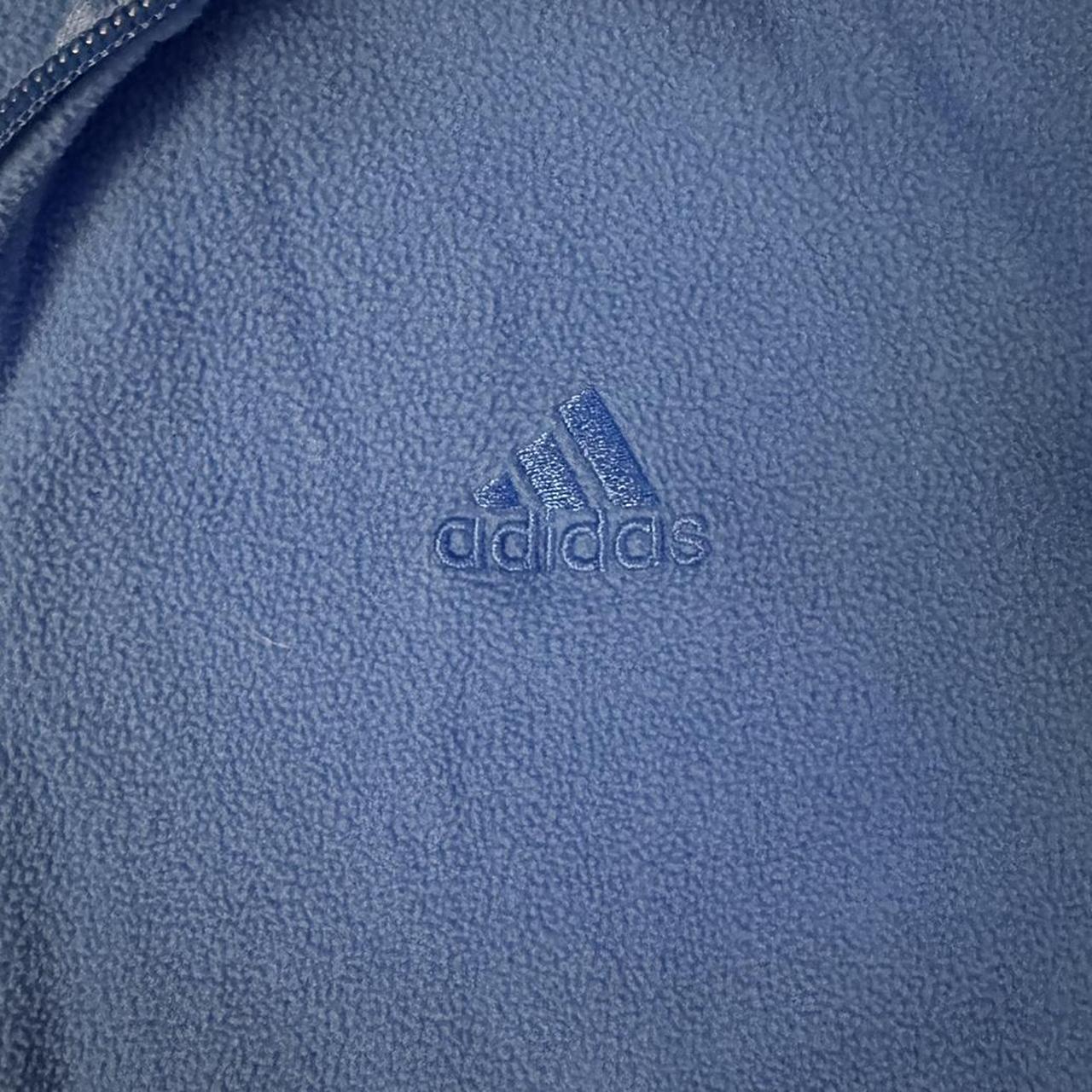 Adidas Fleece Jacket - Size M in kids but fits a... - Depop