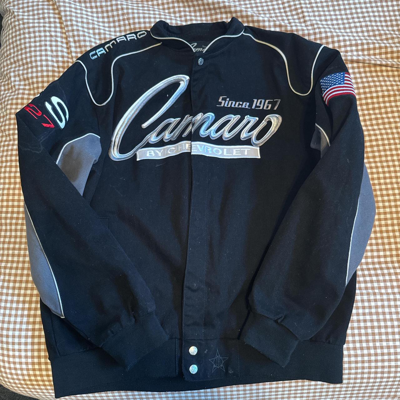 vintage Camaro racing jacket size xl #vintage... | Depop