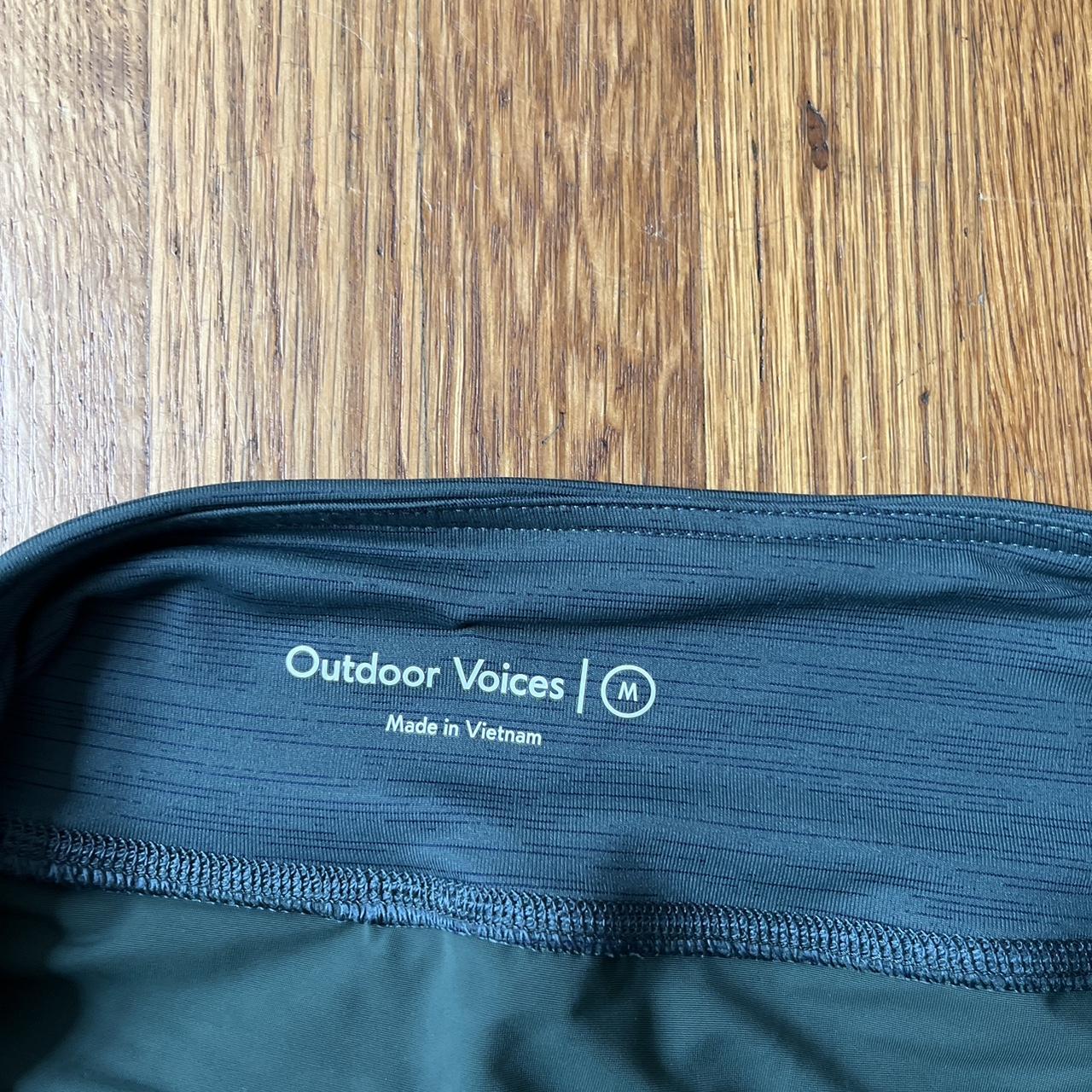 Outdoor Voices Women's Green Shorts | Depop