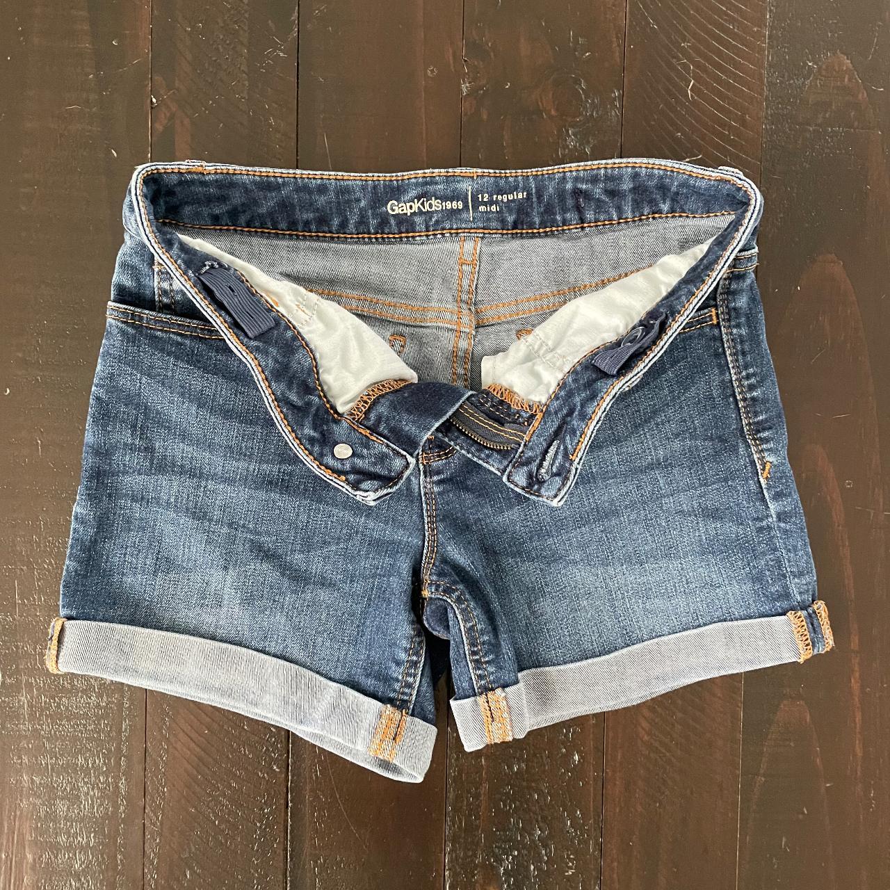 Gap Kids jean shorts size 12 regular - Depop