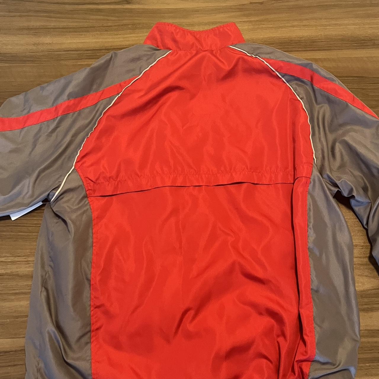 Starter Men's Red and Grey Jacket | Depop