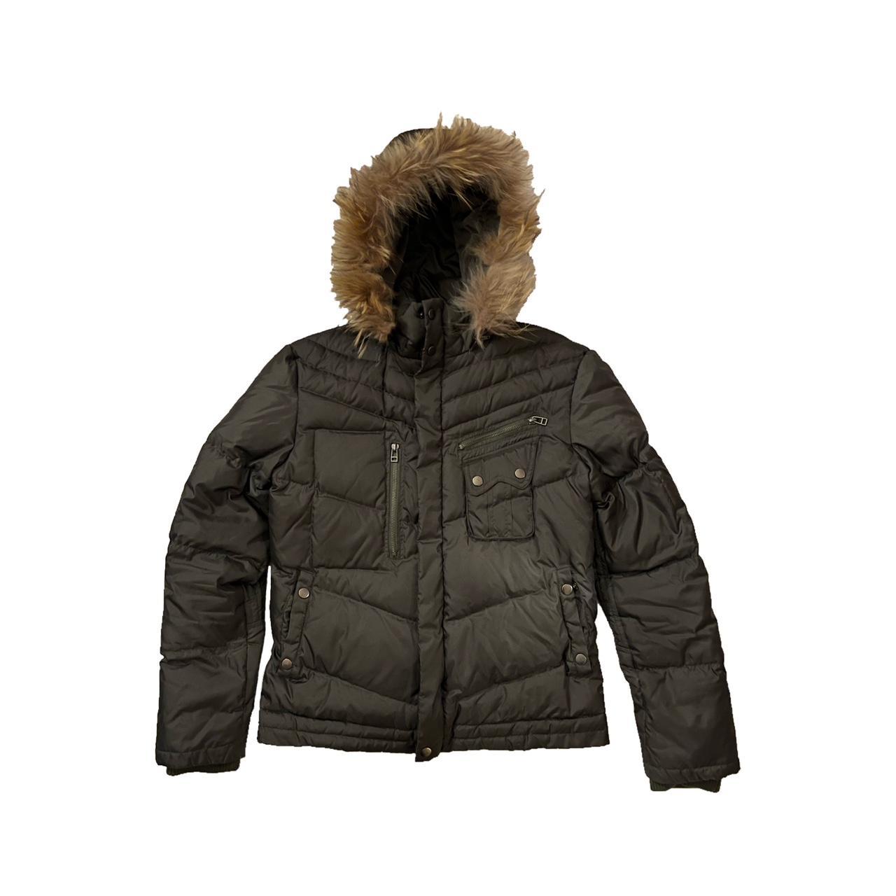 Semantic design puffer jacket Size - M P2P:... - Depop