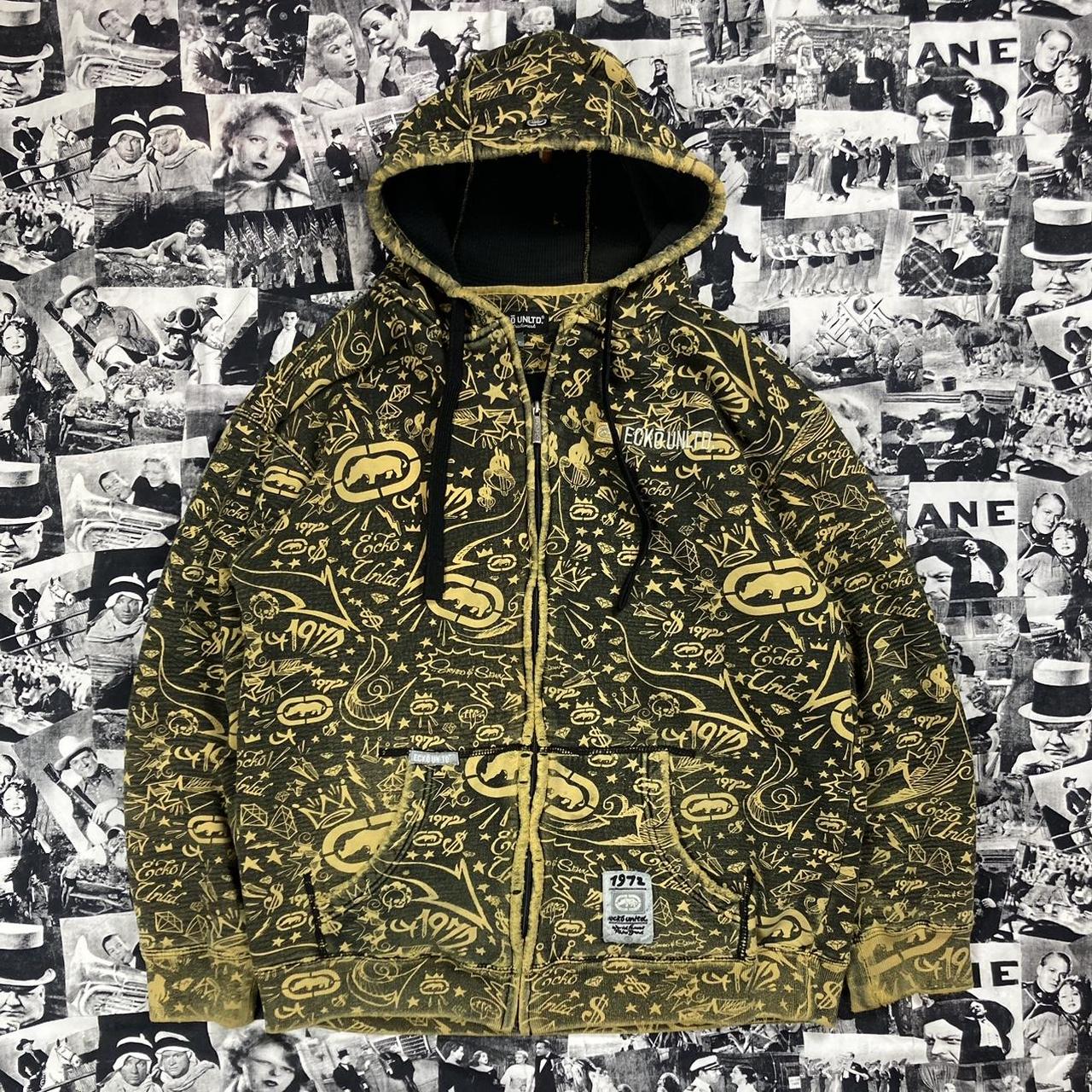 RARE Grunge y2k Jesse Pinkman Gold Ecko Unltd Hoodie... - Depop