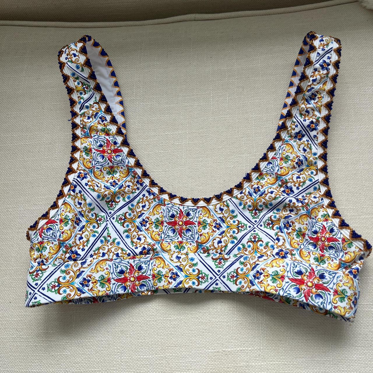 Bydee swim bikini top size small and worn once in... | Depop