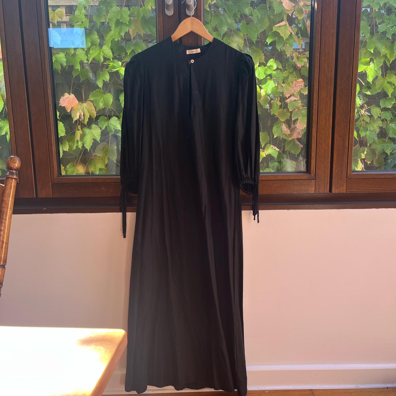 Matin Studio black cotton dress Slightly puffed... | Depop