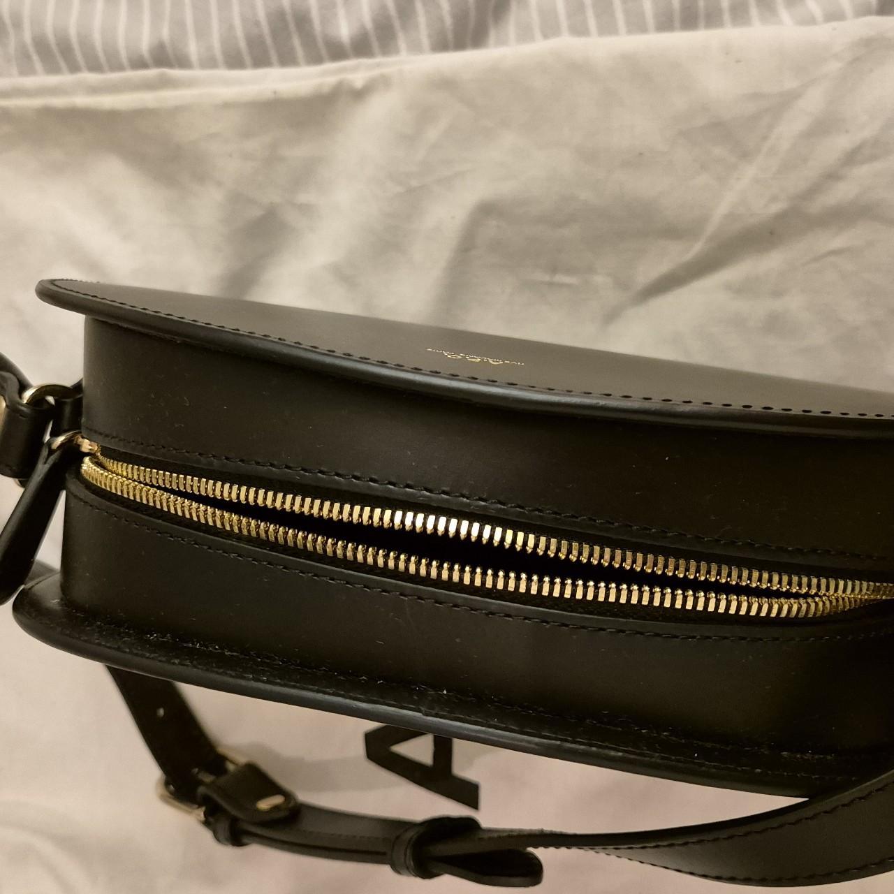 A.P.C Semi Lune Bag Black, Smooth Calfskin leather... - Depop