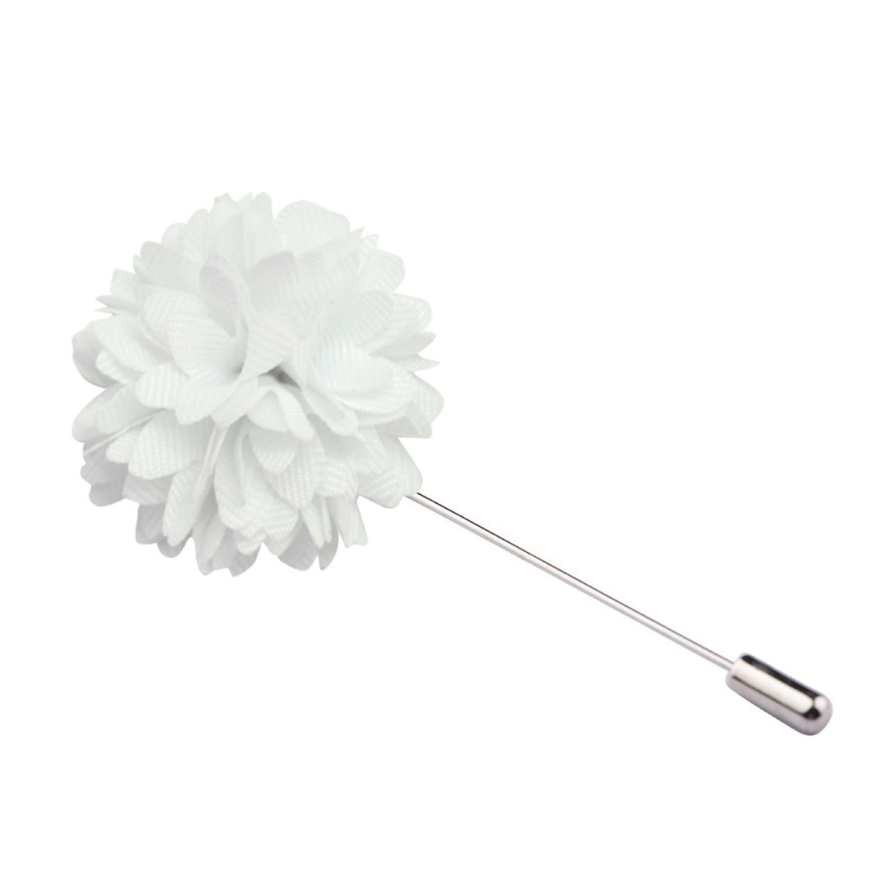 White Flower Lapel Pin | Wedding Accessories | Groom... - Depop
