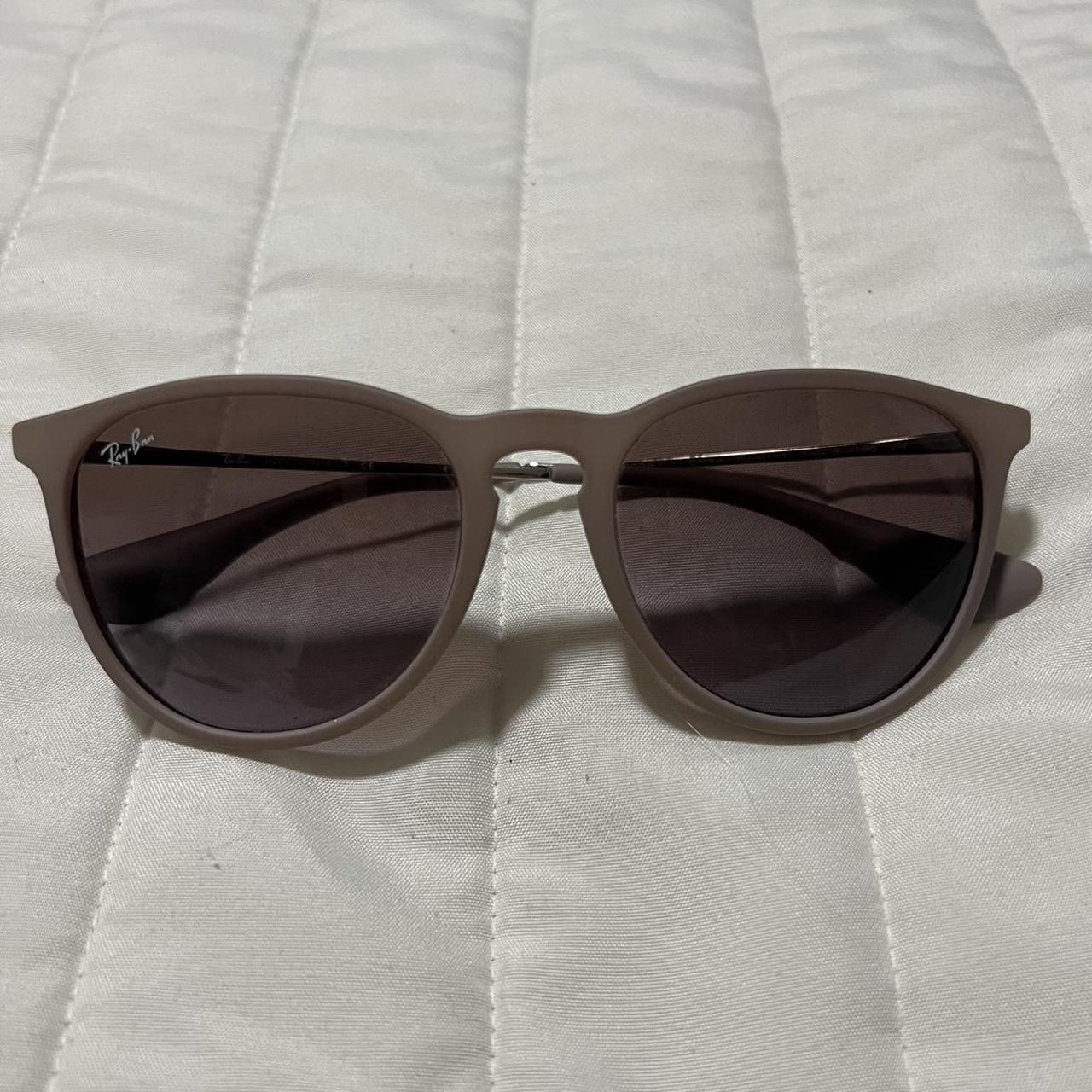 RAY BANS SUNGLASSES purple/grey color in great... - Depop
