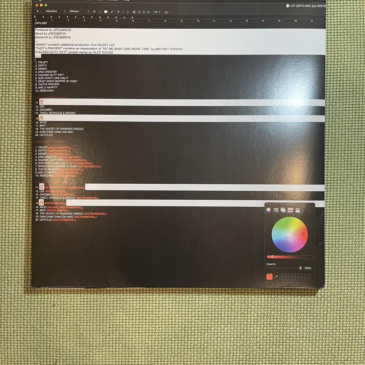 JPEGMAFIA-LP! (Offline) (2xLP,Album+2xLP, Album)... | Depop