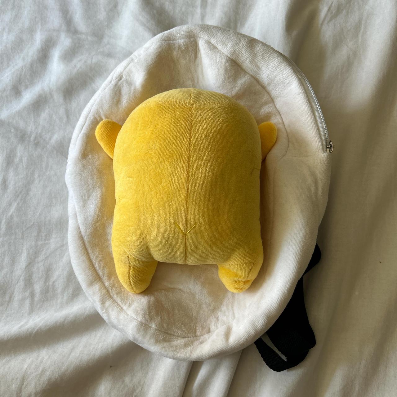 white and yellow gudetama backpack #gudetama... | Depop