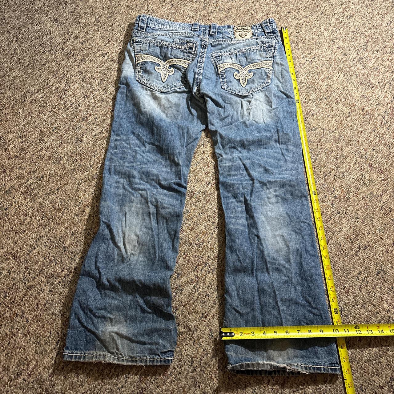 Distressed Rock revival jeans Super dope look... | Depop