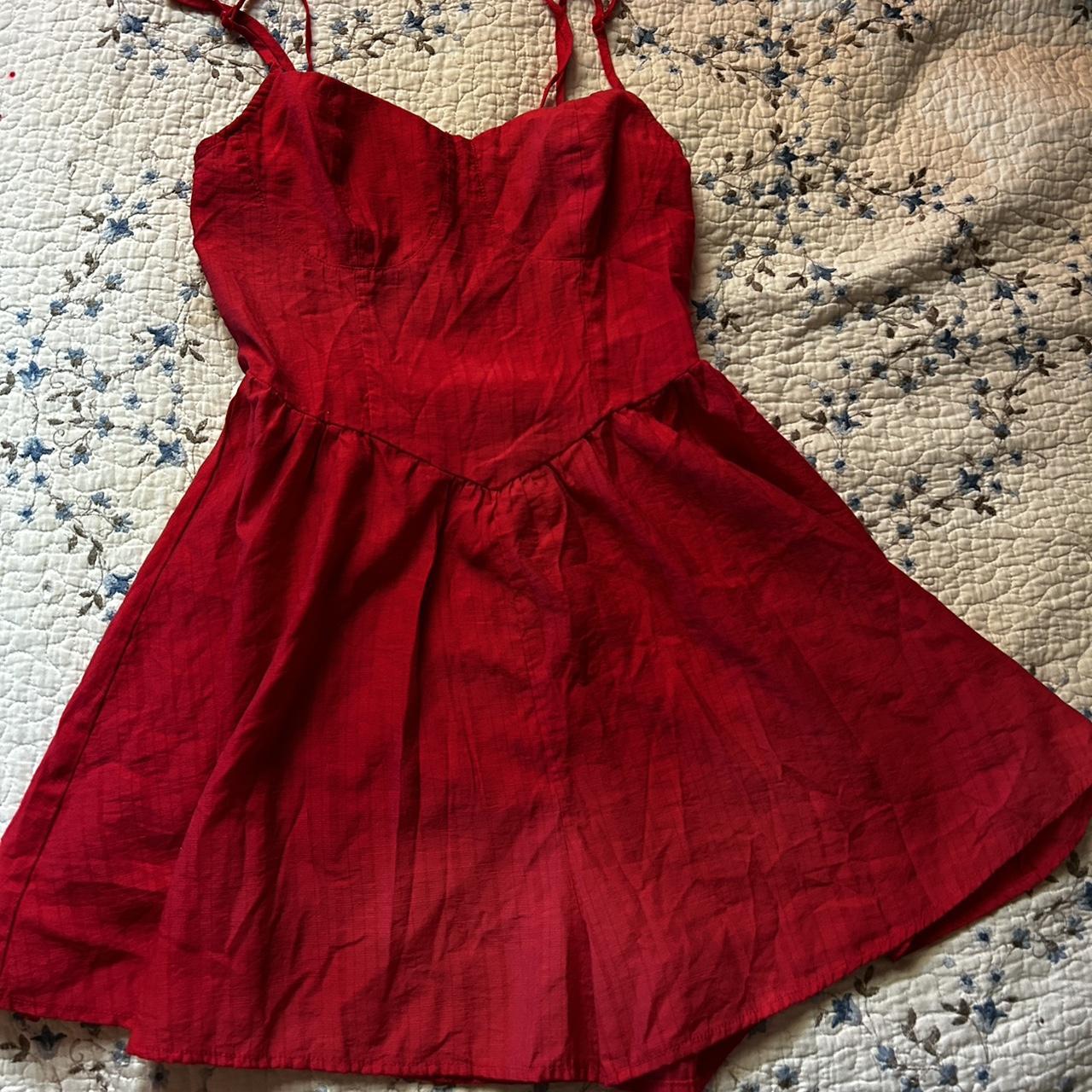 red mini romper - Depop
