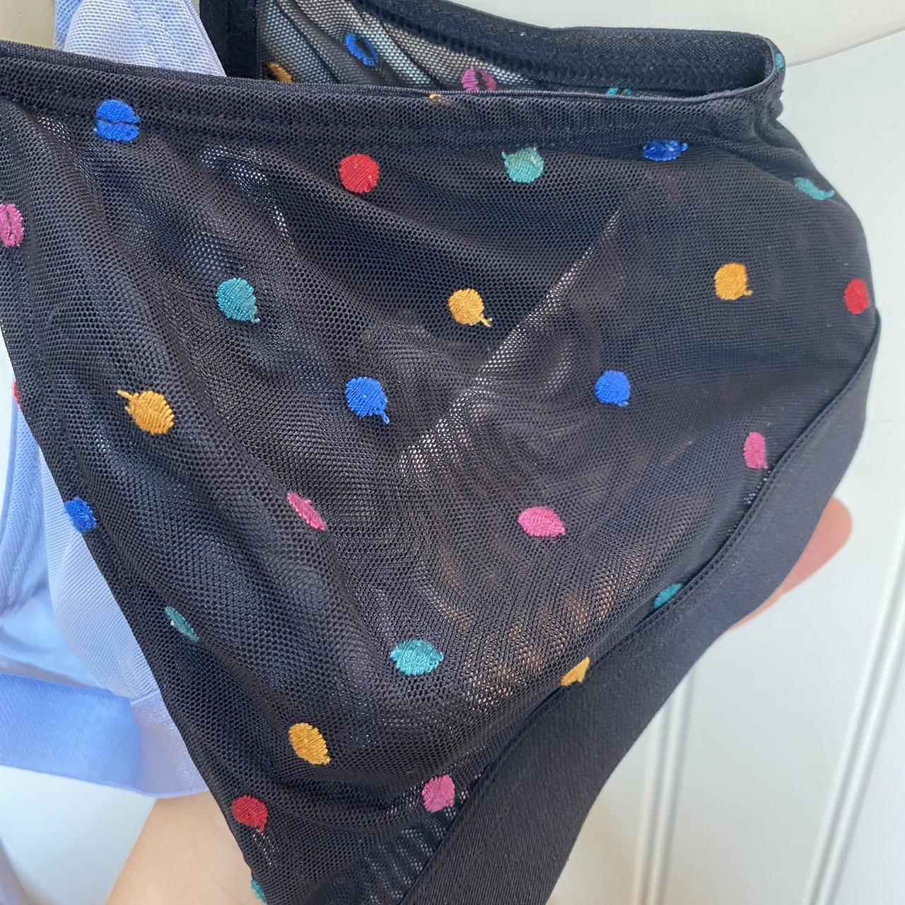 Super cute and fun Parade mesh triangle bralette... - Depop