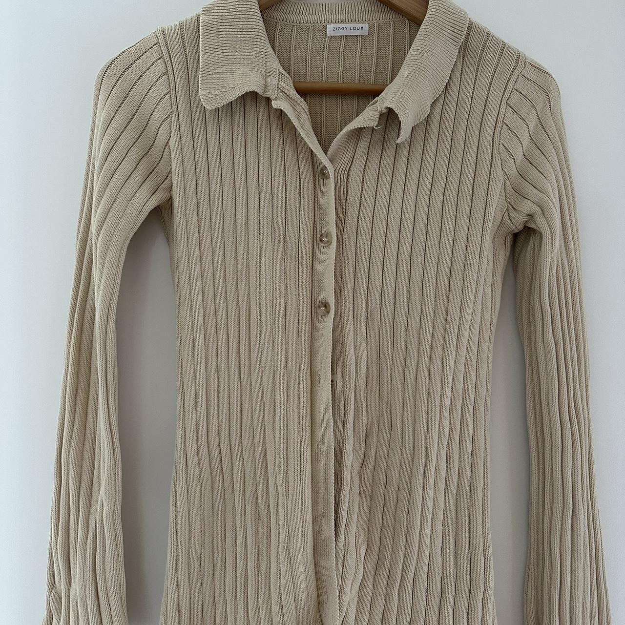 Selling Ziggy Lou Knit Top size XS in Latte colour.... | Depop